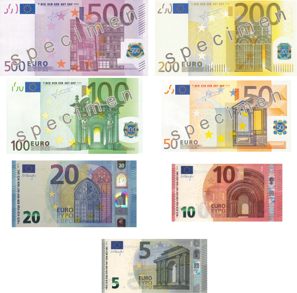 Euro_Series_Banknotes - Viajar a Italia